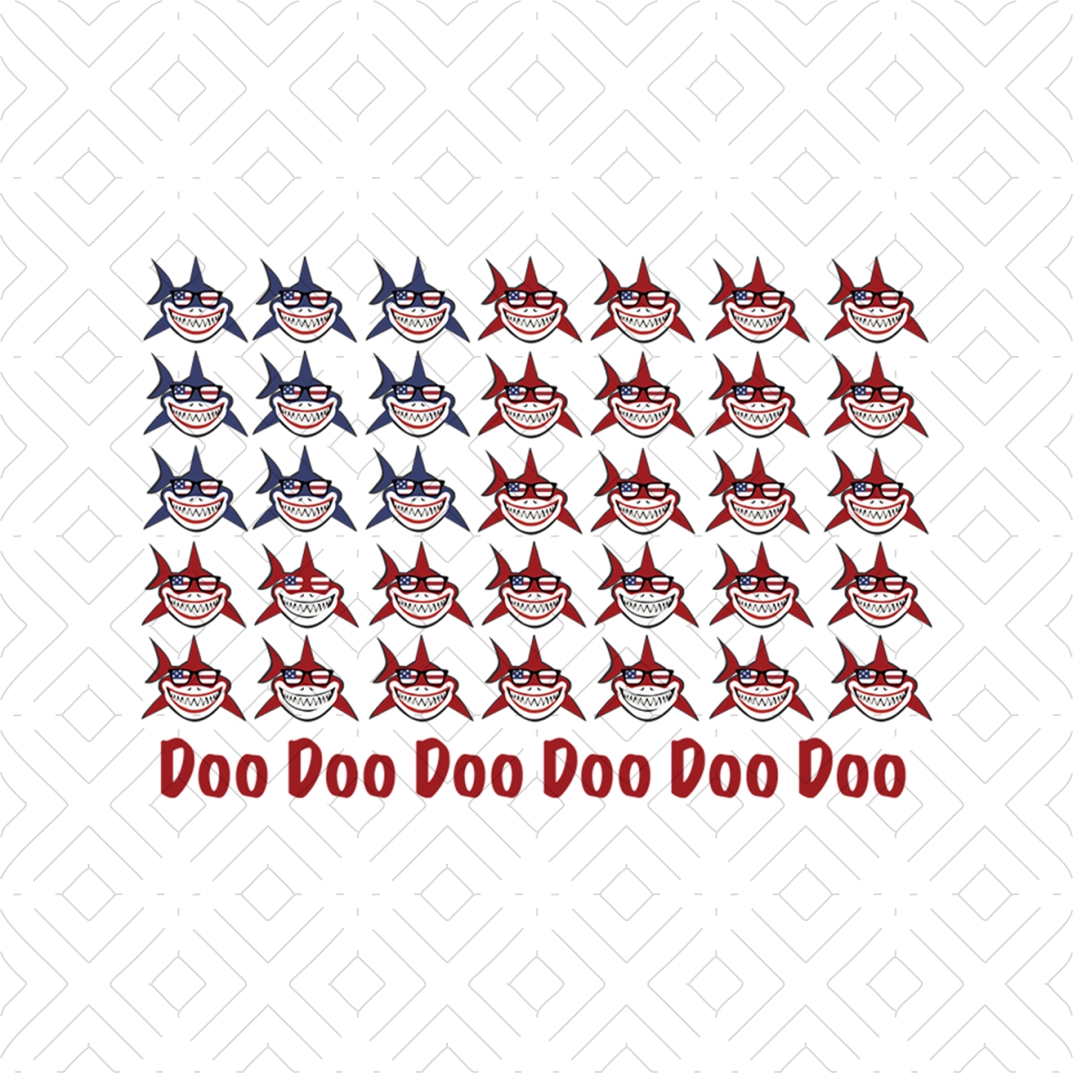 Smiling Baby Shark Flag Svg, Independence Svg, Flag Svg, 4th | Inspire ...