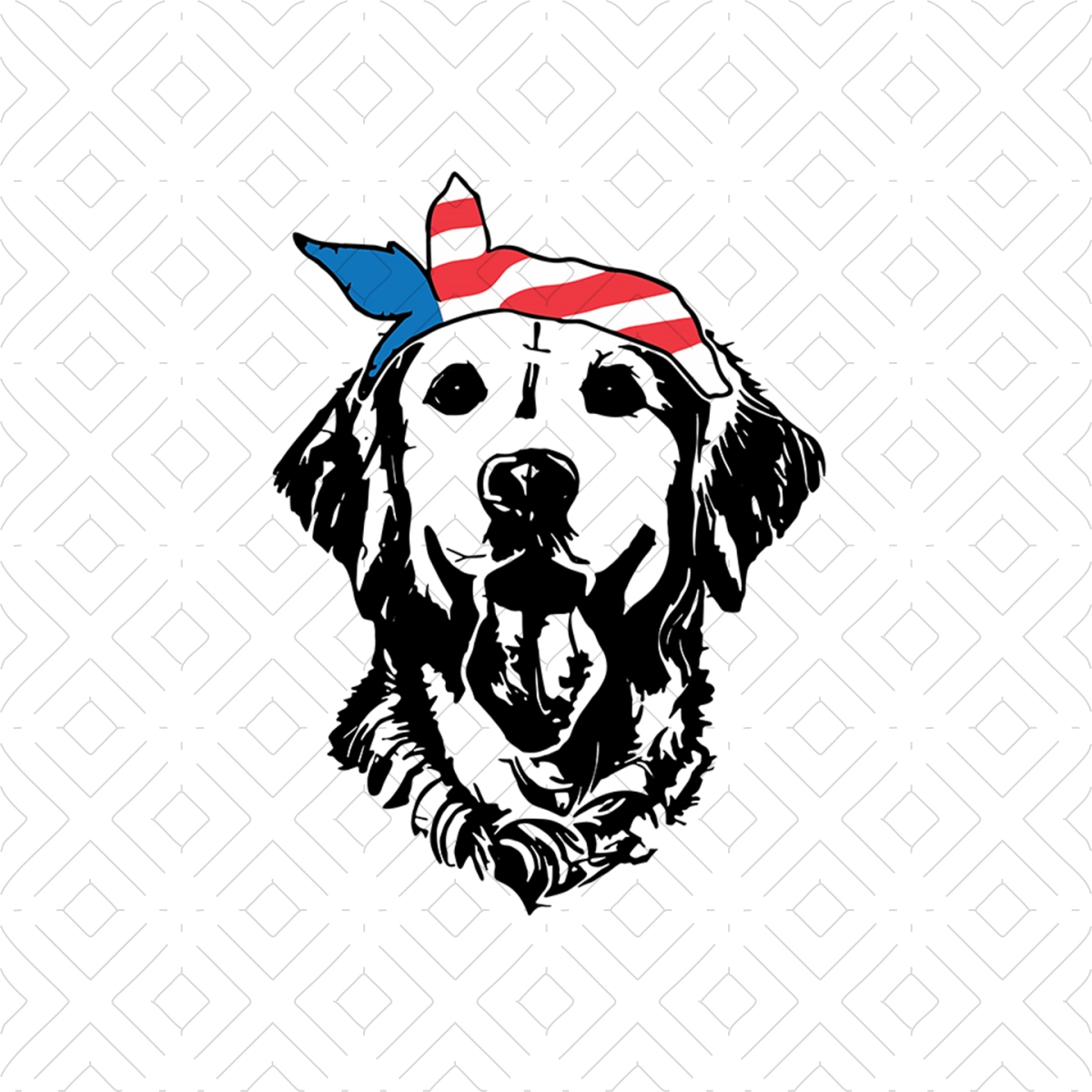 Labrador Usa Bandana Svg, Independence Svg, 4th Of July Svg, | Inspire ...