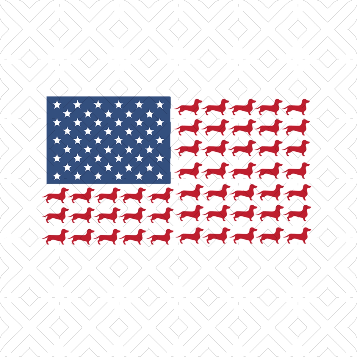 American Dachshund Flag Svg, Independence Svg, Dachshund Fla | Inspire ...