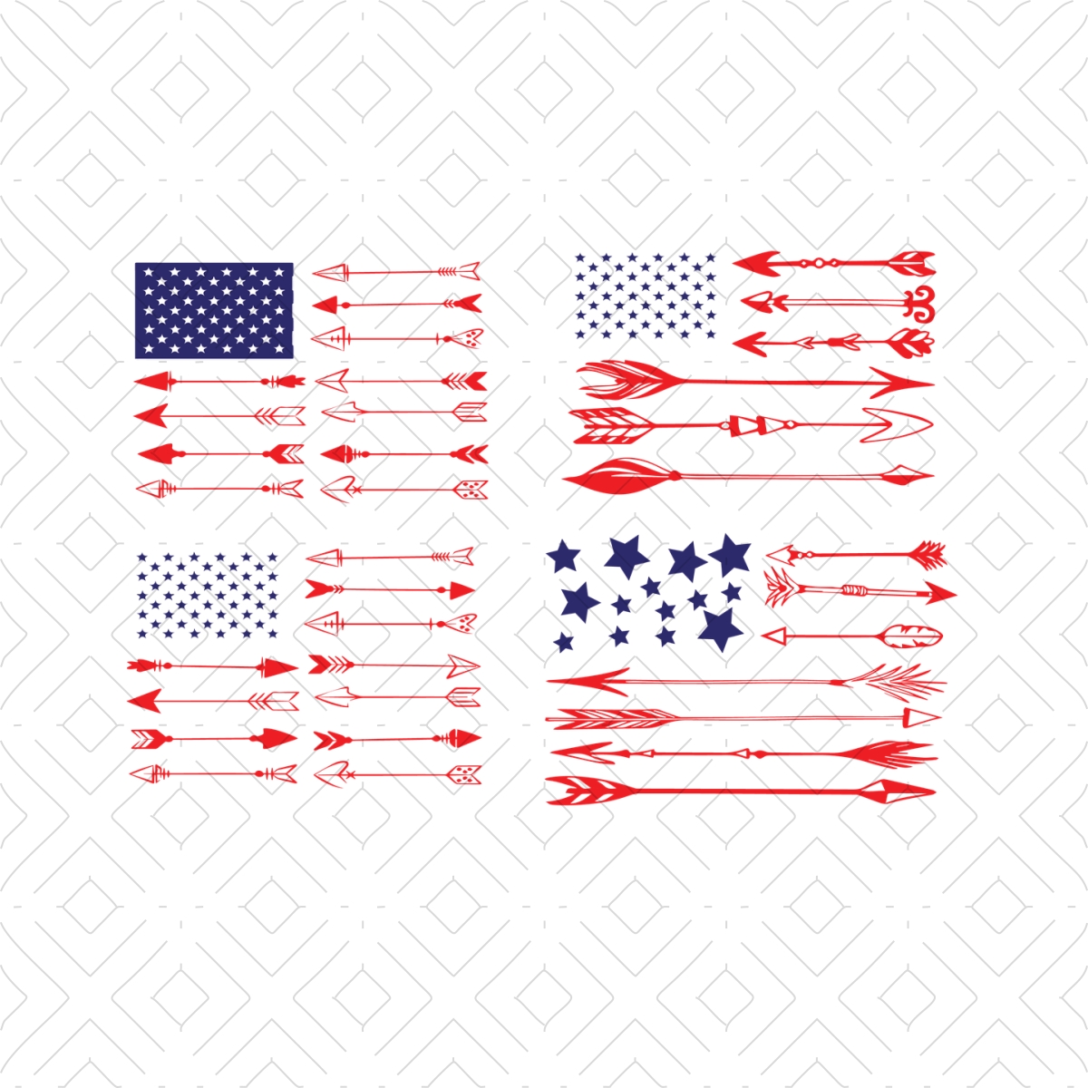 America Arrow Flag Svg Bundle, Independence Svg, Flag Svg, A | Inspire ...