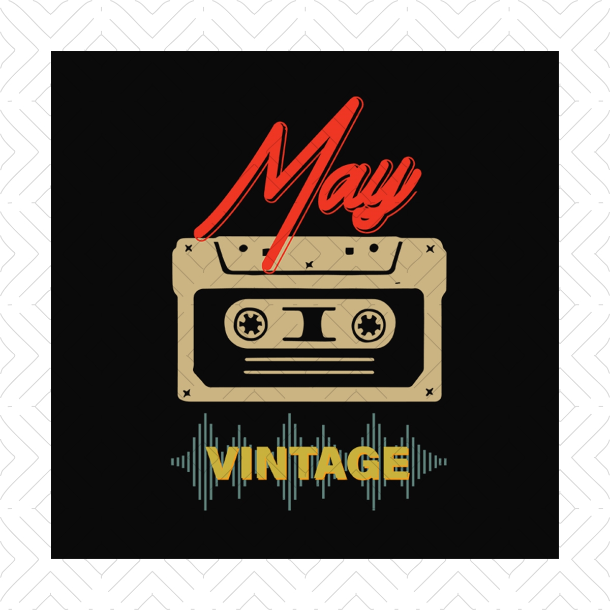 May cassette vintage svg, birthday svg, may birthday svg, bo | Inspire ...