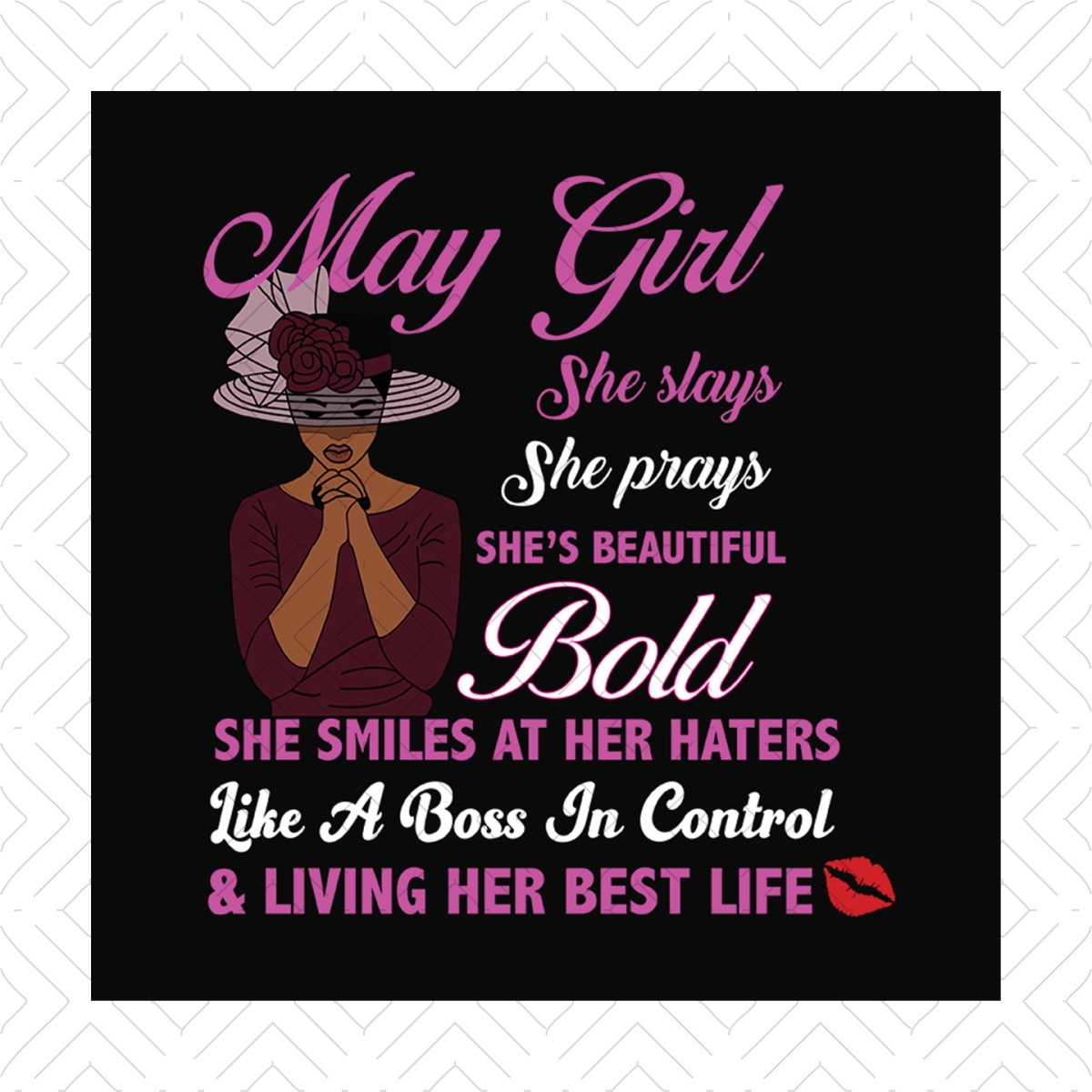 May girl she slays she prays shes beautiful bold svg, birthd - Inspire ...