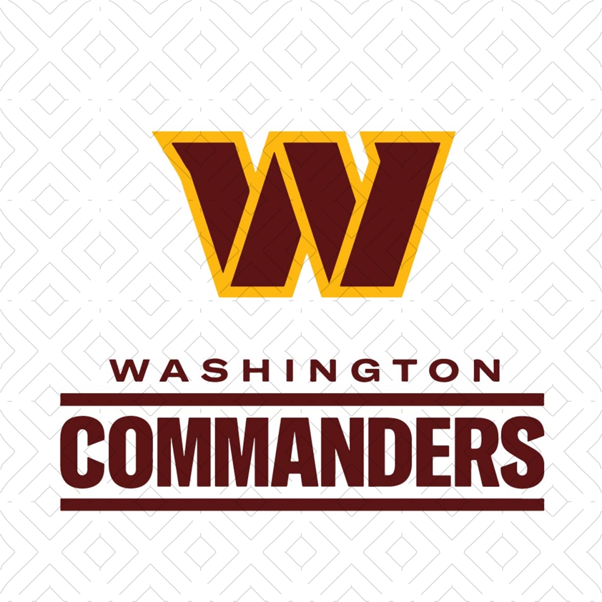 Washington Commanders Logo & Wordmark SVG | Inspire Uplift