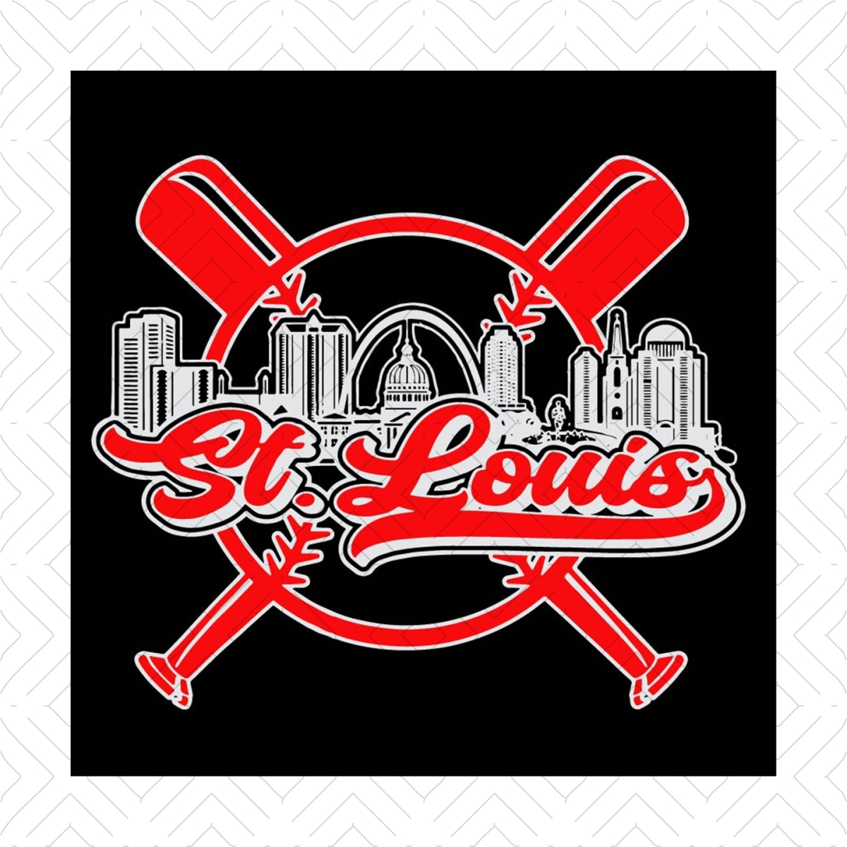 Vintage St Louis Baseball SVG, St Louis Cardinals SVG | Inspire Uplift