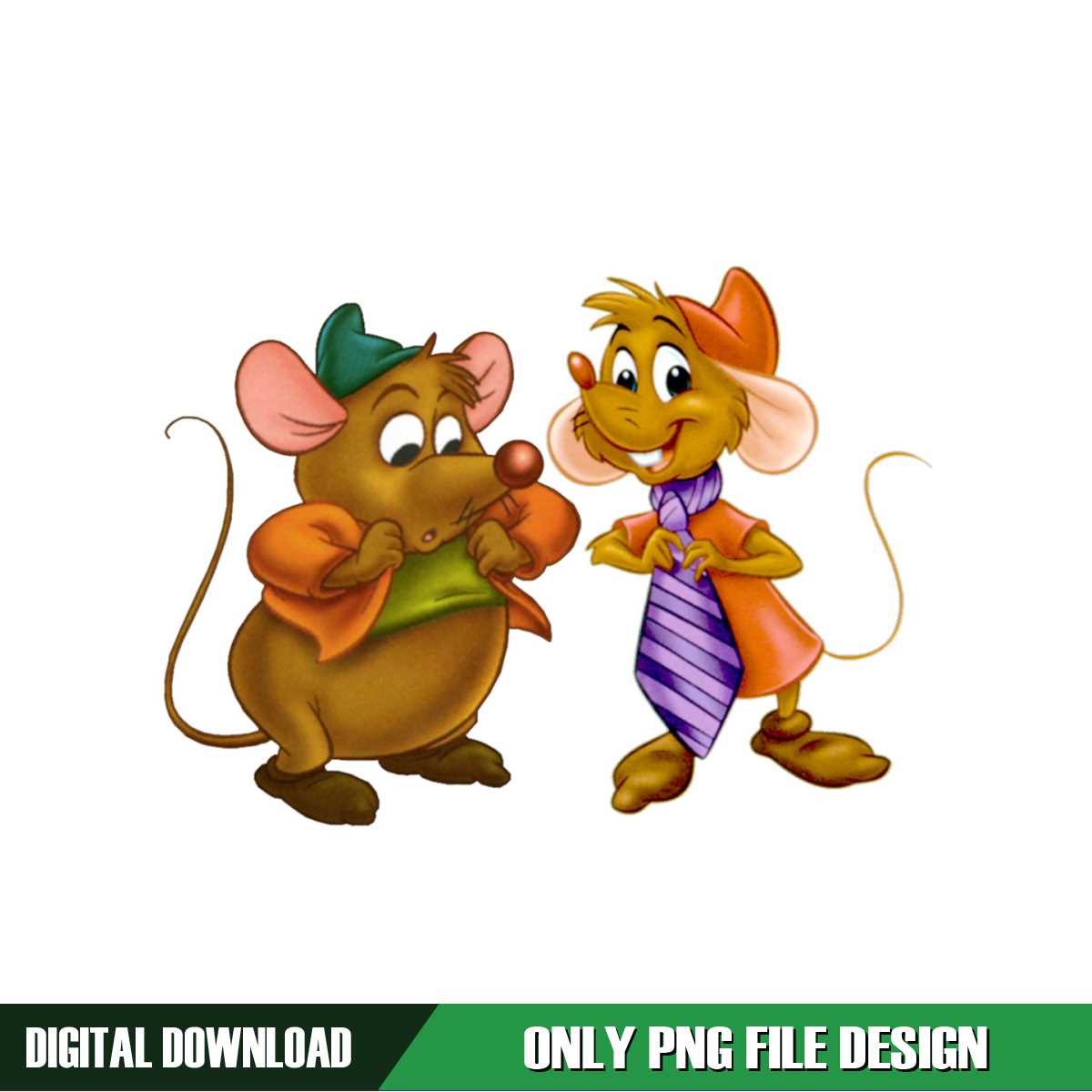 Jaq and Gus Gus Disney Cinderella Cartoon Character PNG | Inspire Uplift