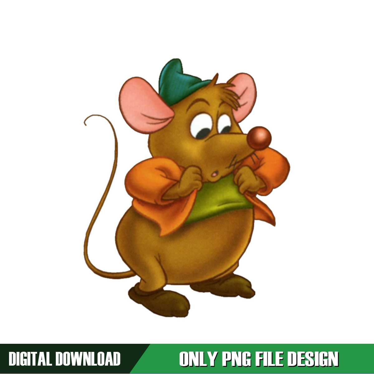Gus Gus Disney Cinderella Fat Mouse Clipart PNG | Inspire Uplift