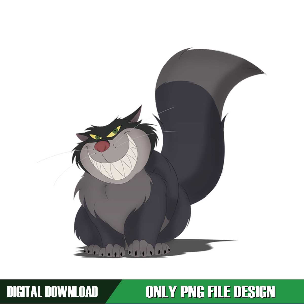 Cinderella Lucifer Cat Disney Cartoon Character PNG | Inspire Uplift