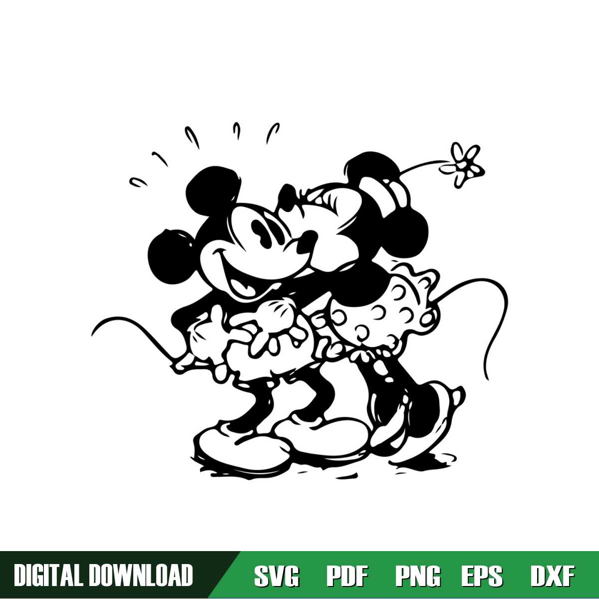 Disney Bride Groom Mickey Minnie Mouse Wedding SVG Digital F | Inspire ...