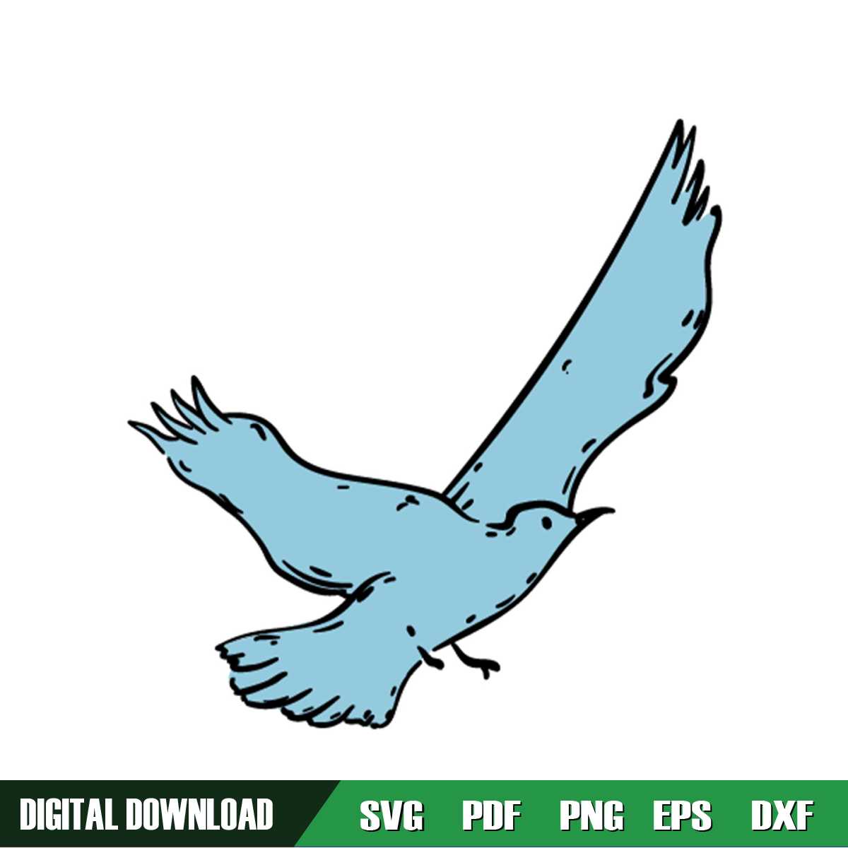 Disney Blue Bird Princess Cinderella Theme Vector SVG | Inspire Uplift