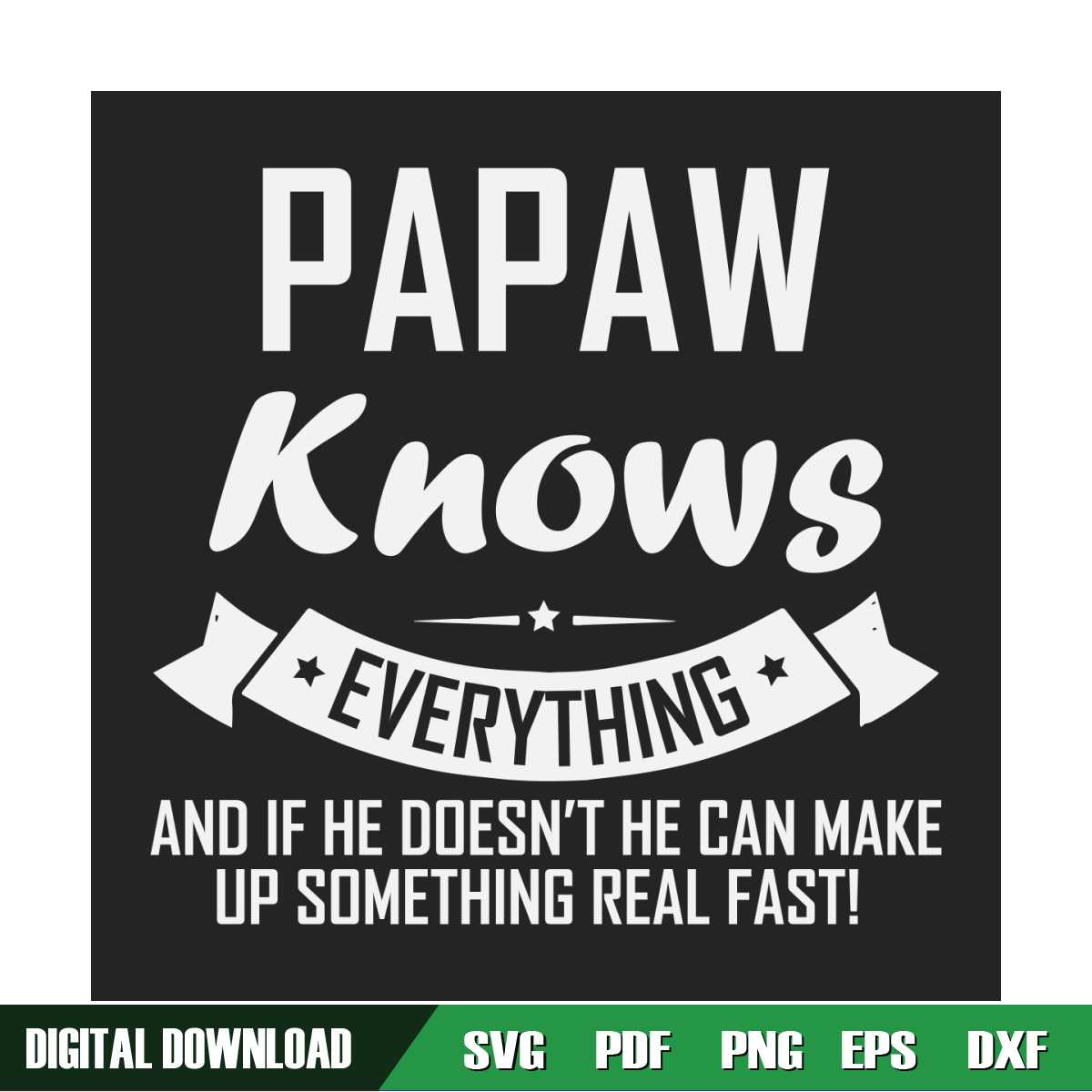 Papaw Knows Everything Svg, Fathers Day Svg, Papaw Svg, Gran | Inspire ...