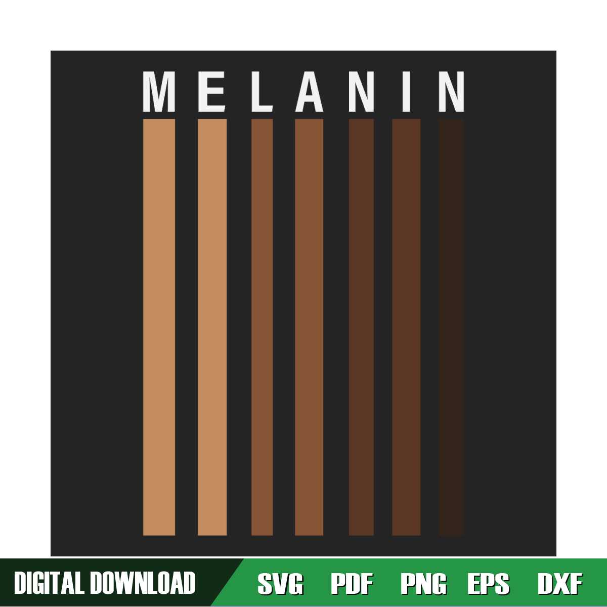 Melanin Color Chart Svg, Black Girl Svg, Melanin Svg, Black | Inspire ...