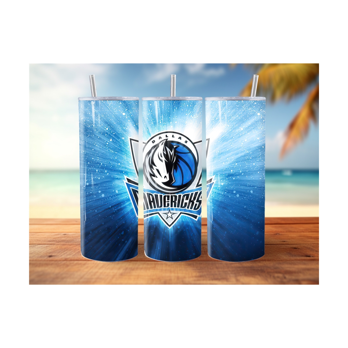 Dallas Mavericks NBA logo Team 20oz Skinny Tumbler Digital D | Inspire ...