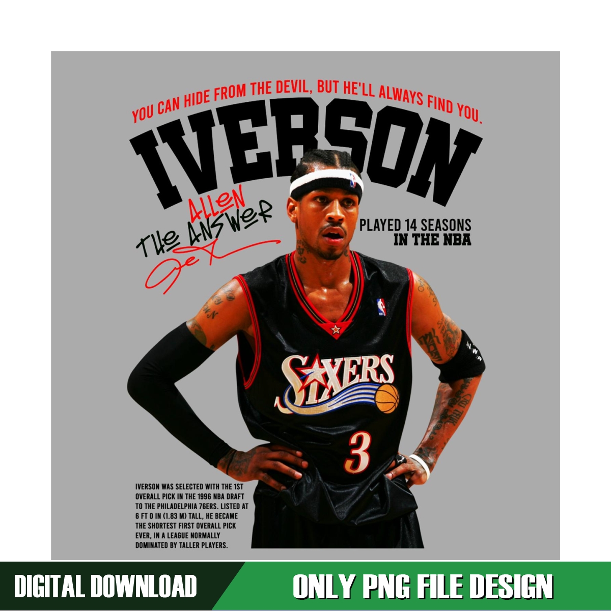 The Answer Allen Played 14 Season in the NBA PNG | Inspire Uplift