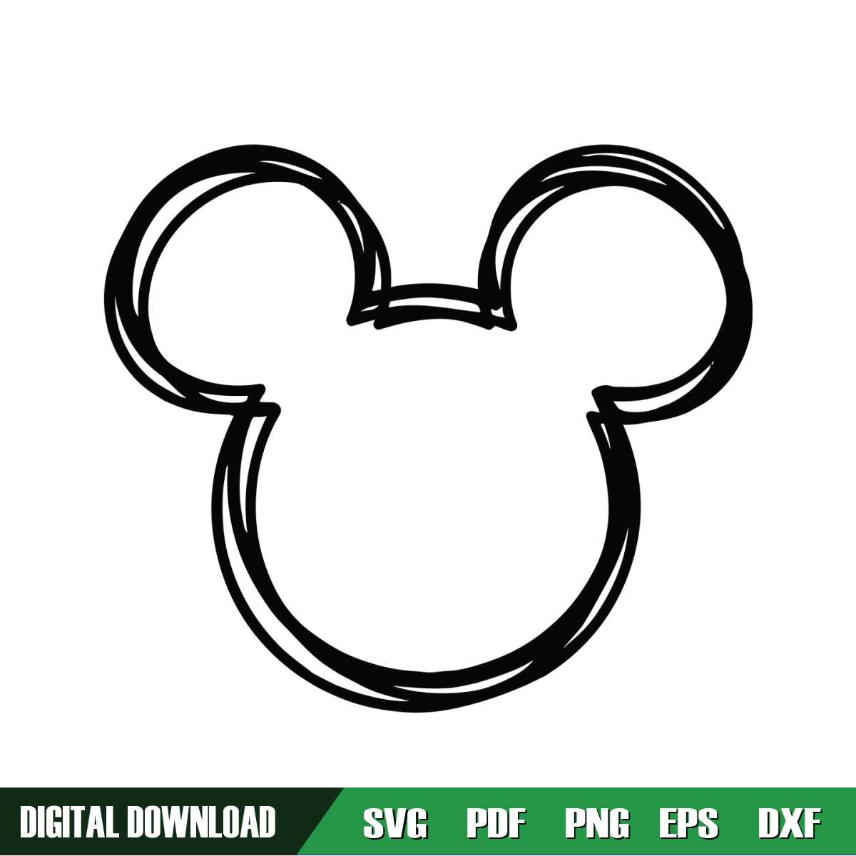 Mickey Mouse Head Clipart Svg | Inspire Uplift