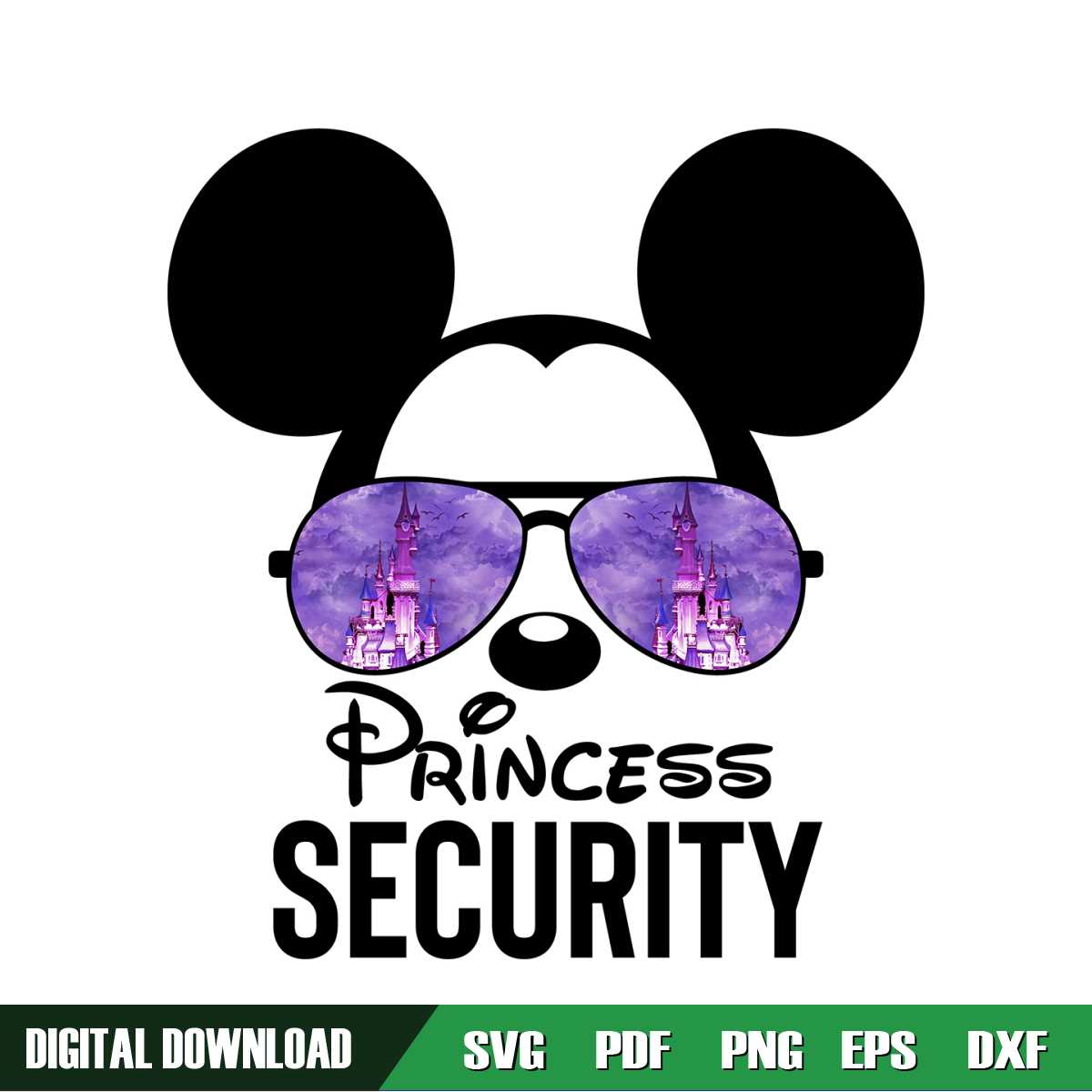 Princess Security Disney Mickey Kingdom SVG | Inspire Uplift