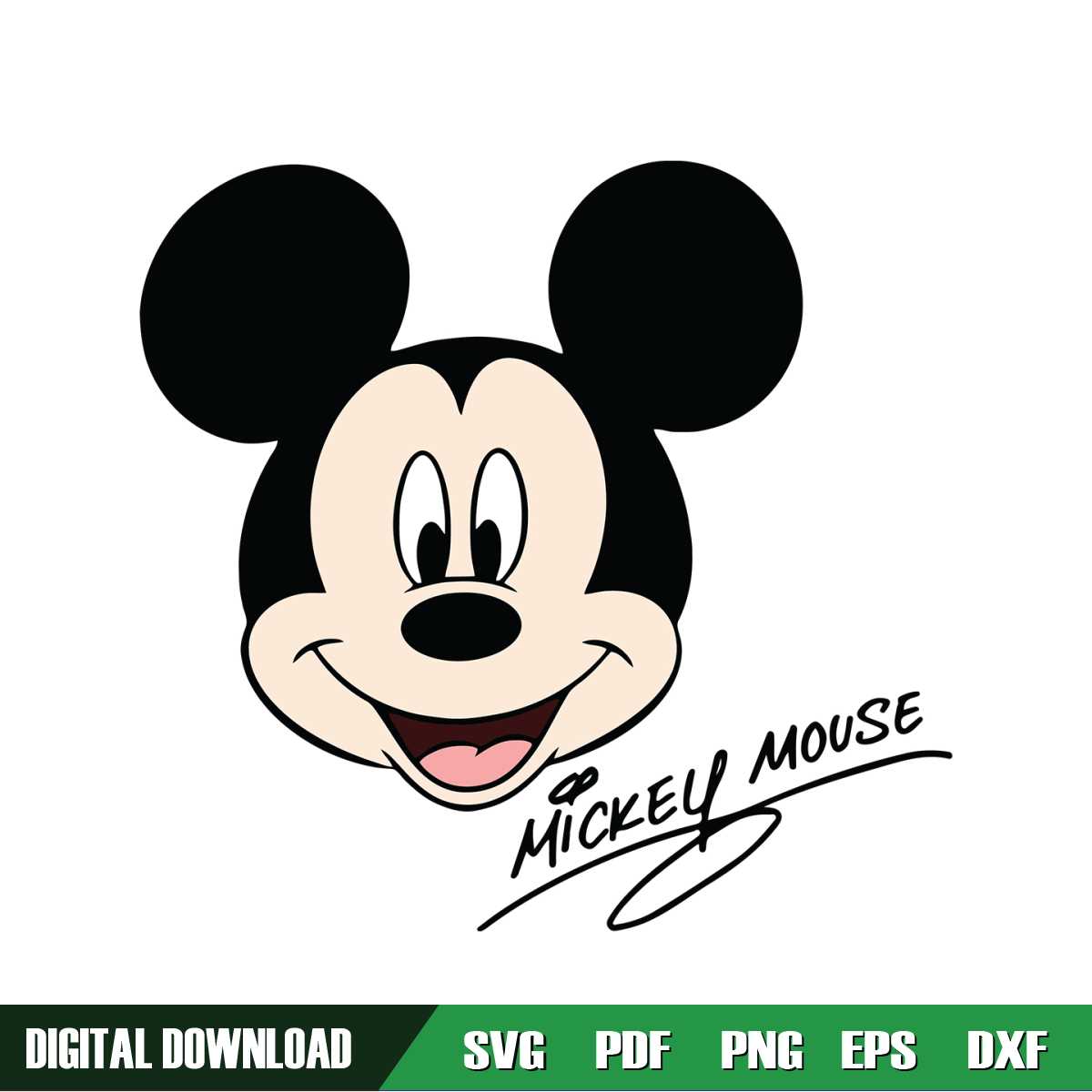 Mickey Mouse Signature Svg | Inspire Uplift