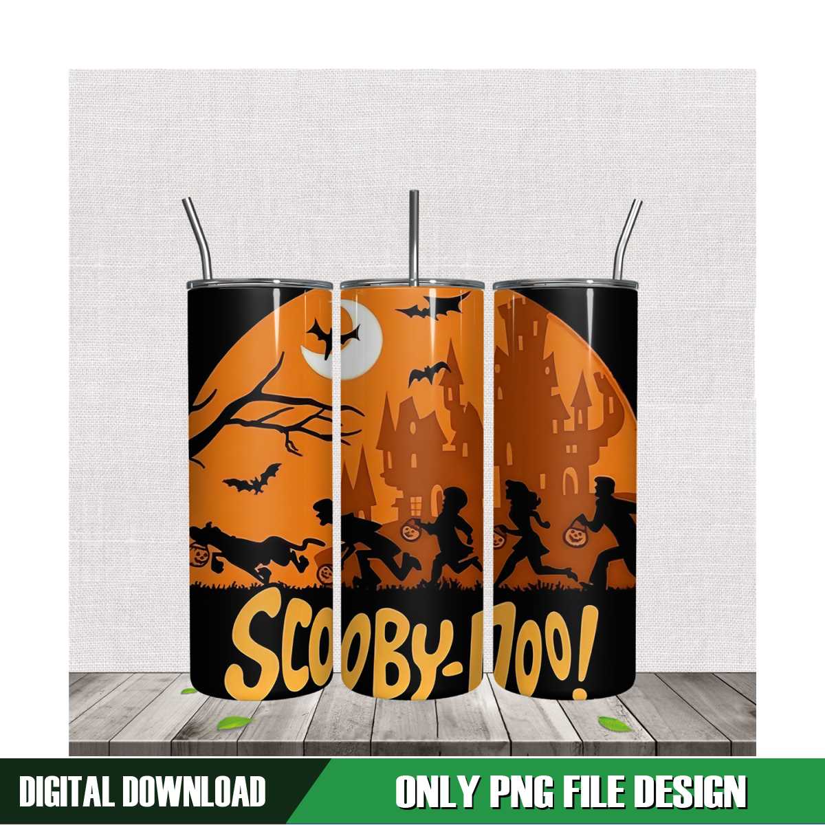Scooby Doo Halloween Tumbler Sublimation PNG | Inspire Uplift