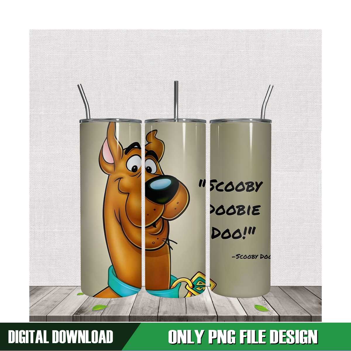 Scooby Doobie Doo Tumbler Sublimation PNG | Inspire Uplift
