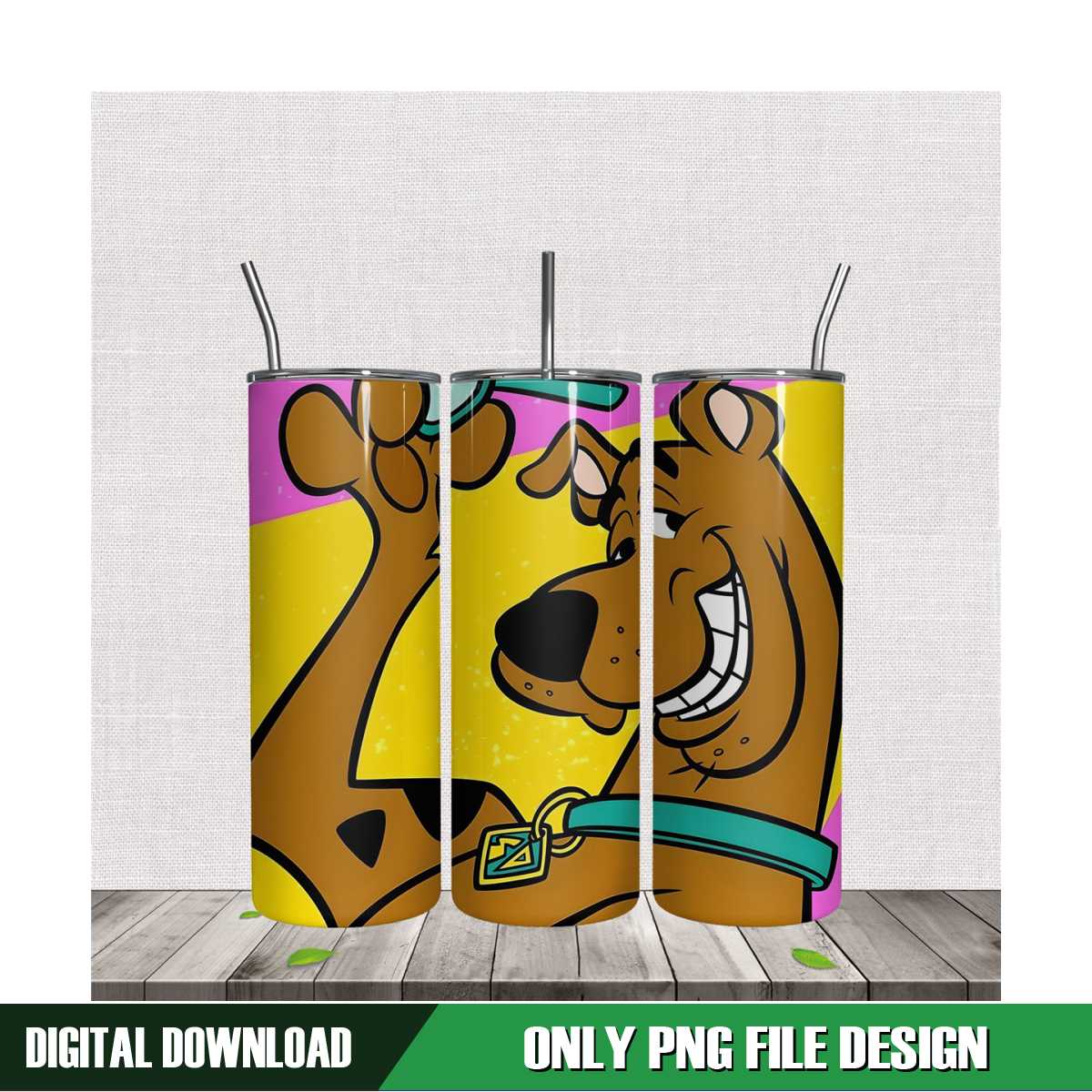 Scooby Doo Smile Tumbler Sublimation Design PNG | Inspire Uplift