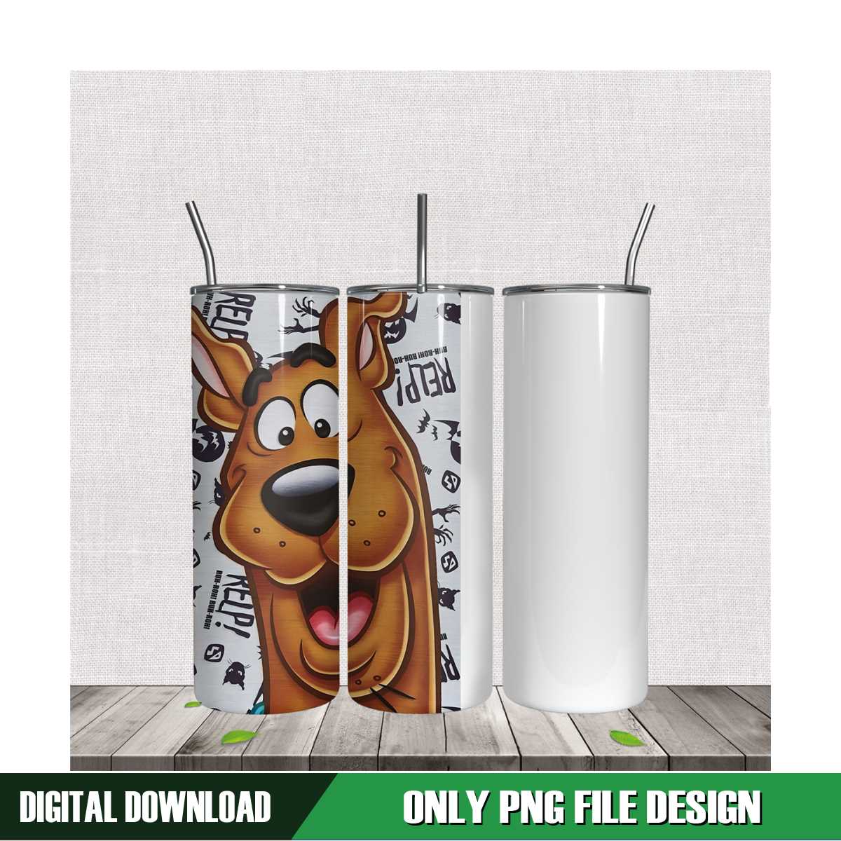 Funny Scooby Doo Tumbler Design Sublimation PNG | Inspire Uplift