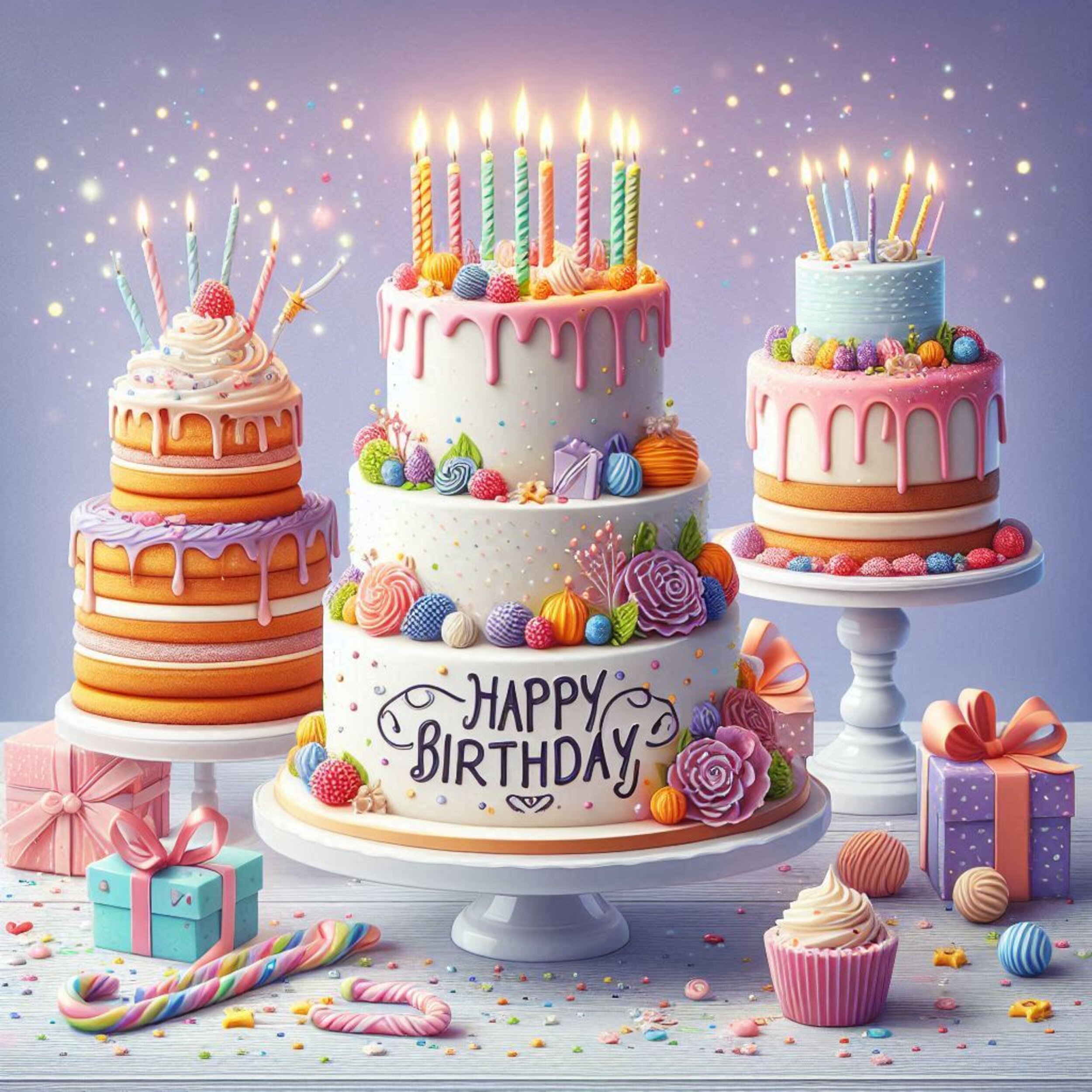 Lovely Happy birthday Cake Clip Art | Inspire Uplift