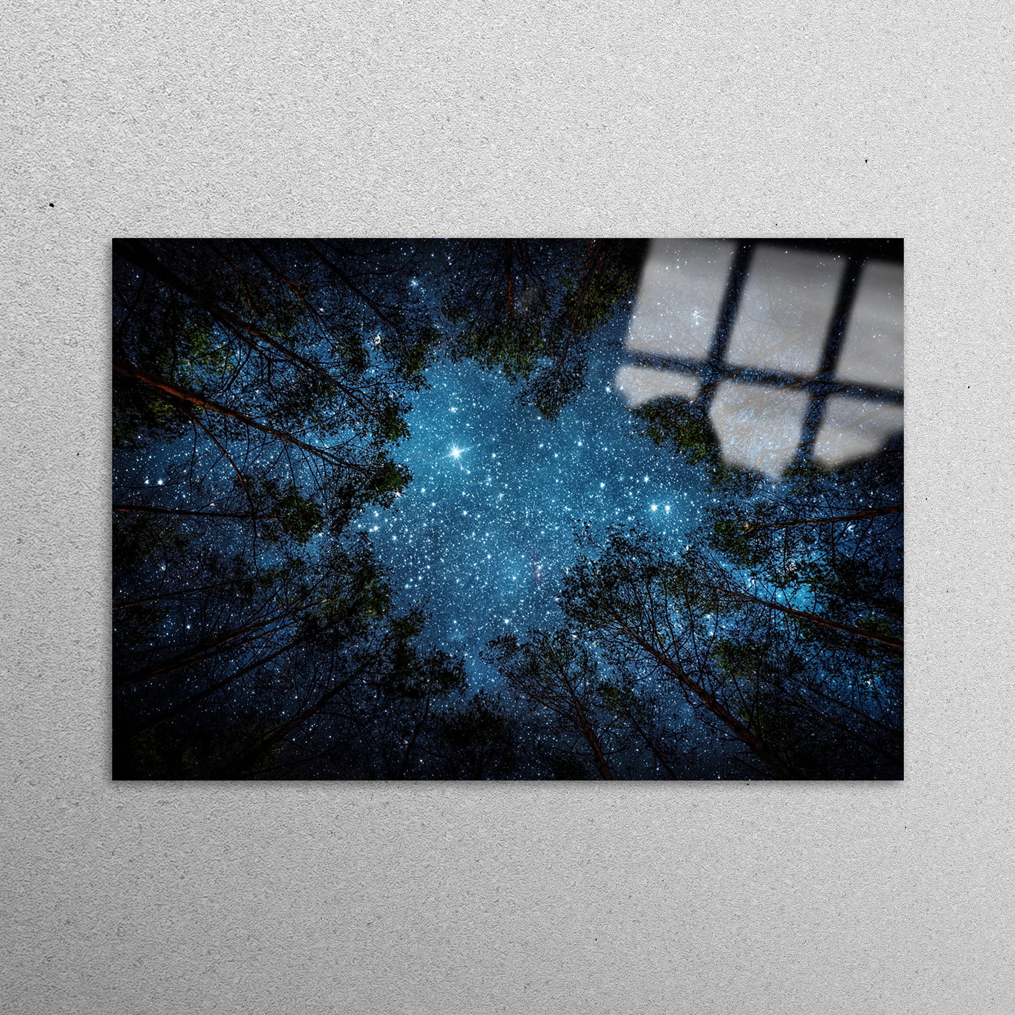 Beautiful Starry Sky Glass Wall Art, Night Sky Glass Art, Ni | Inspire ...