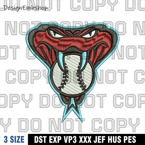 Arizona Diamondbacks Alternate Logo Embroidery Design, MLB L | Inspire ...