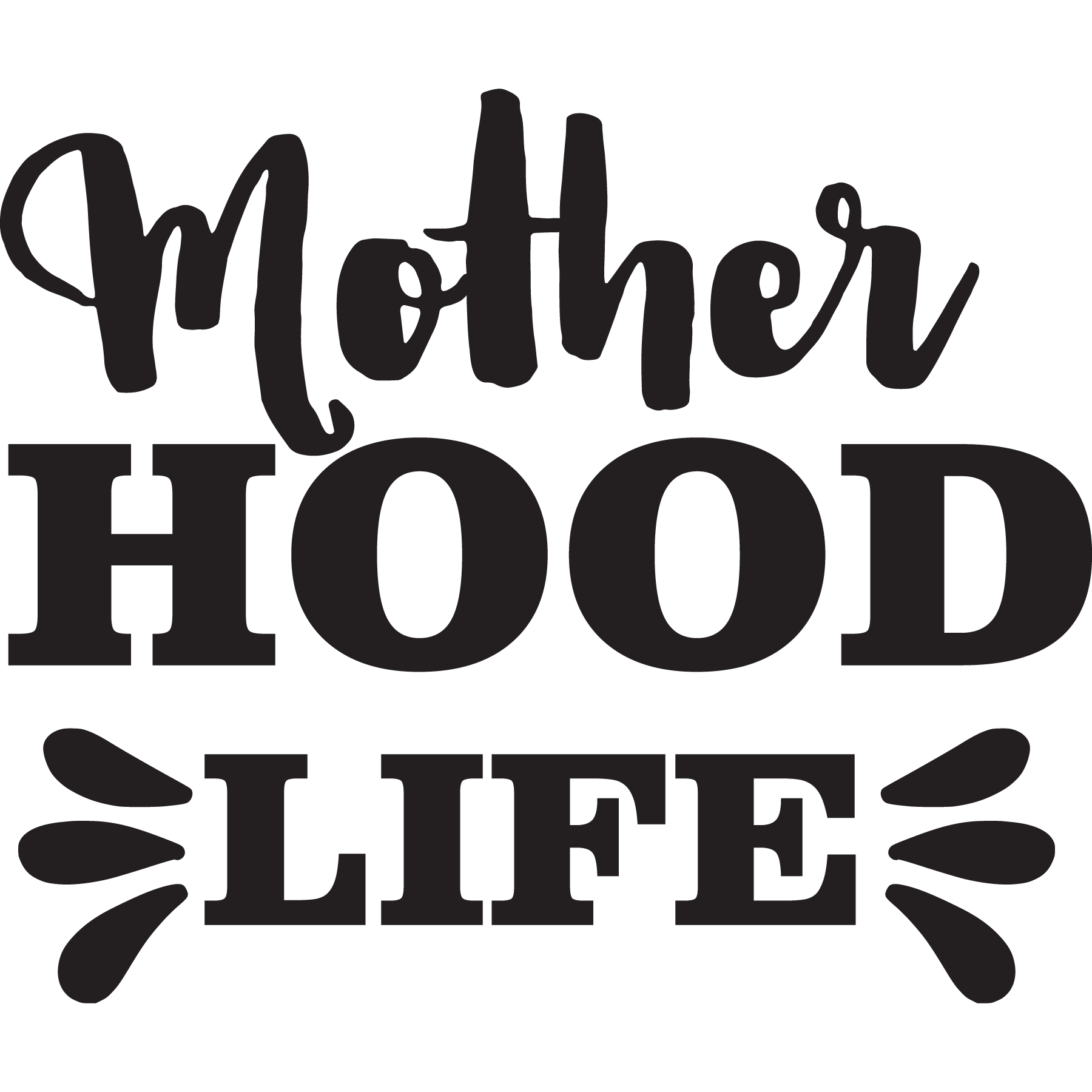 Mother Hood Life SVG ,EPS, DXF ,JPG ,PNG, Cut File Cricut Si | Inspire ...