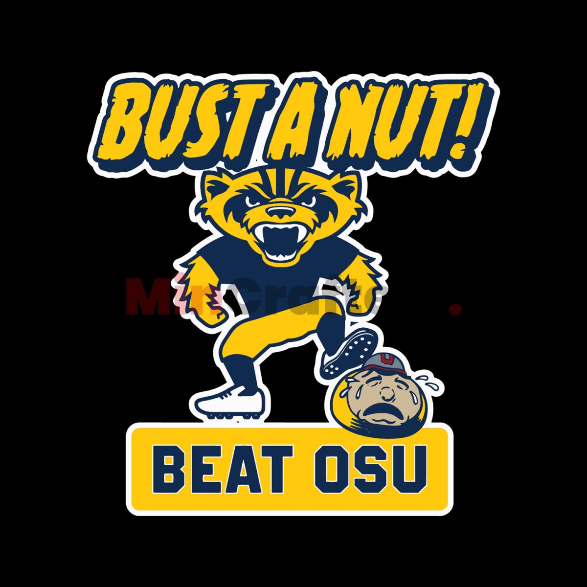 Bust A Nut Beat OSU Ohio State SVG - Inspire Uplift