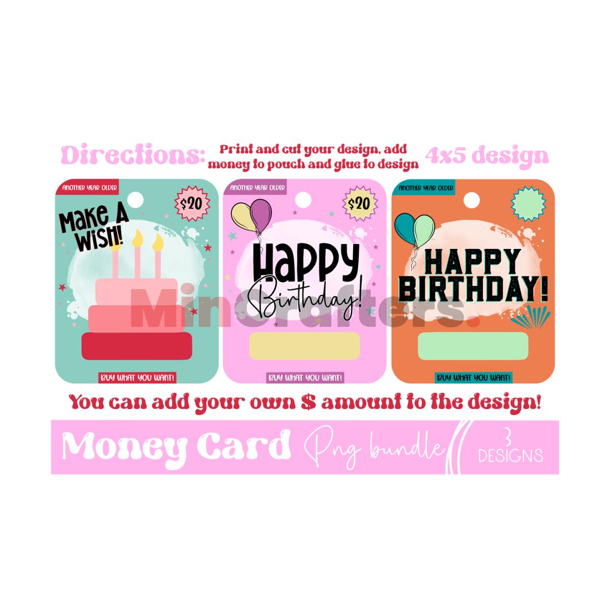Printable Birthday Card, Money Card | Inspire Uplift