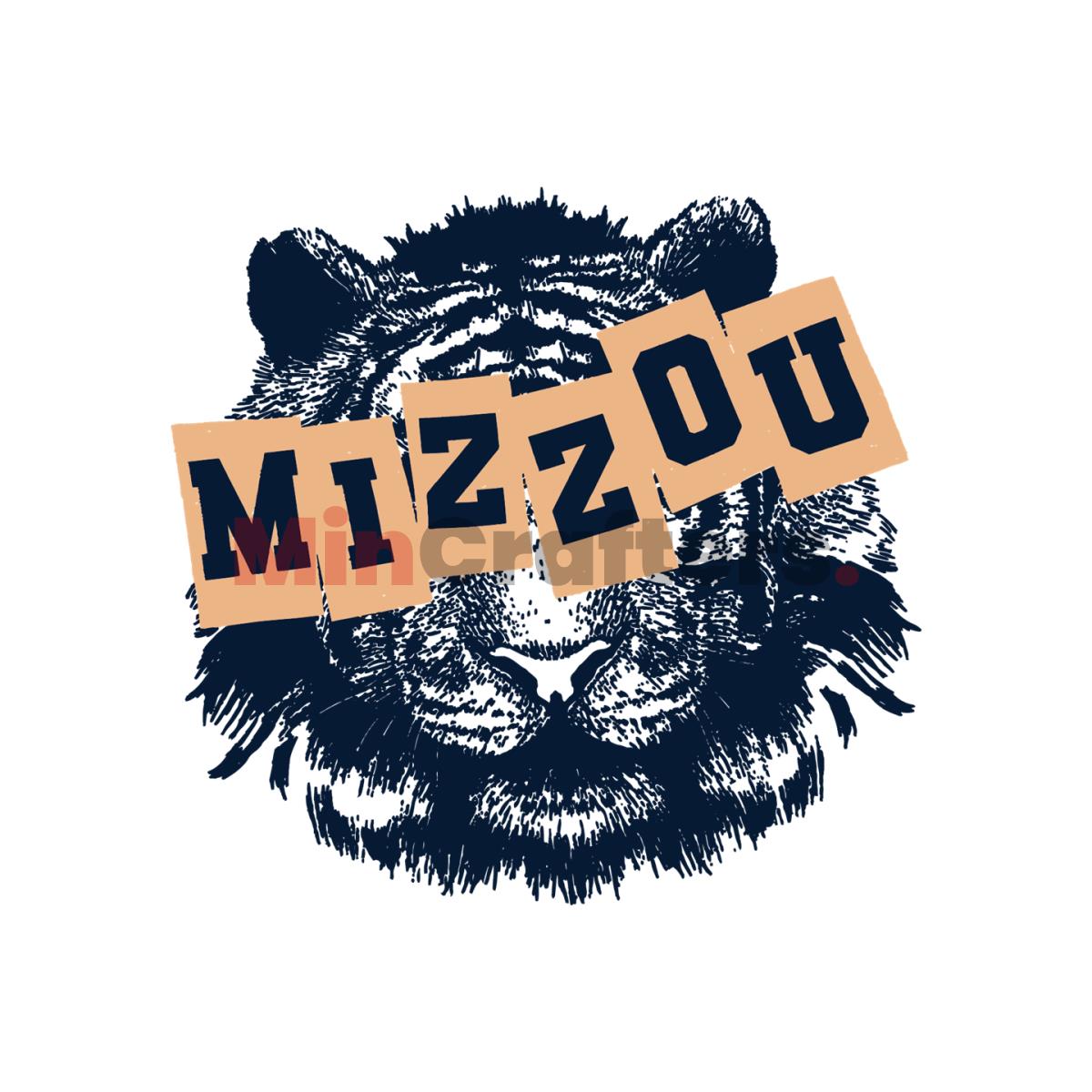 Mizzou Tiger Face Logo Missouri Football SVG | Inspire Uplift