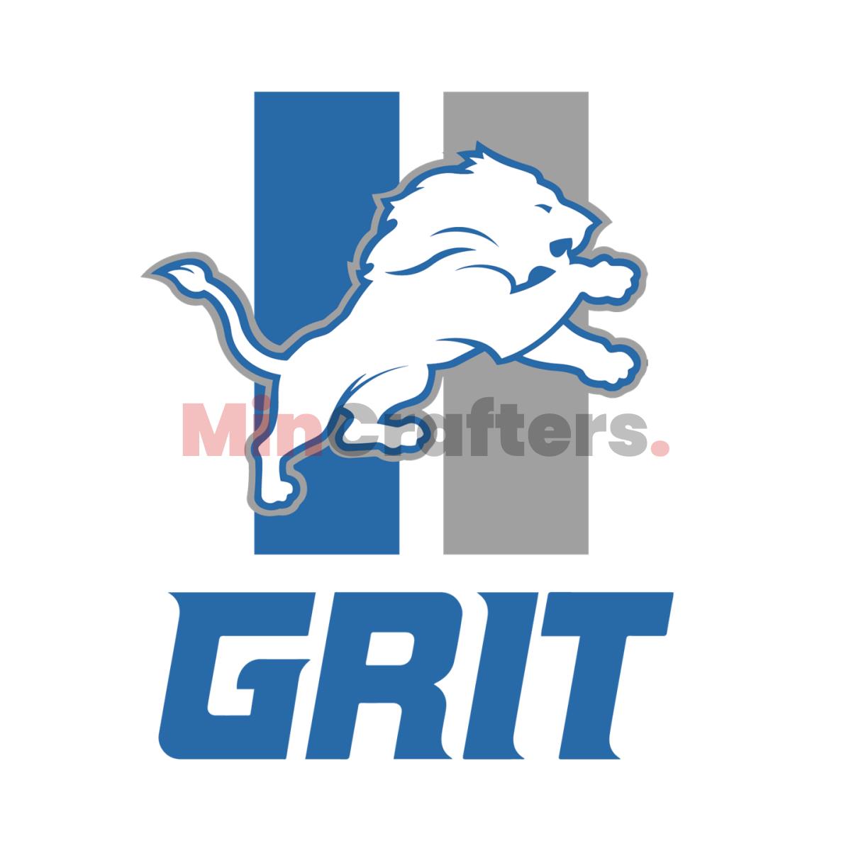 Detroit Lions Grit NFL Football Team SVG | Inspire Uplift