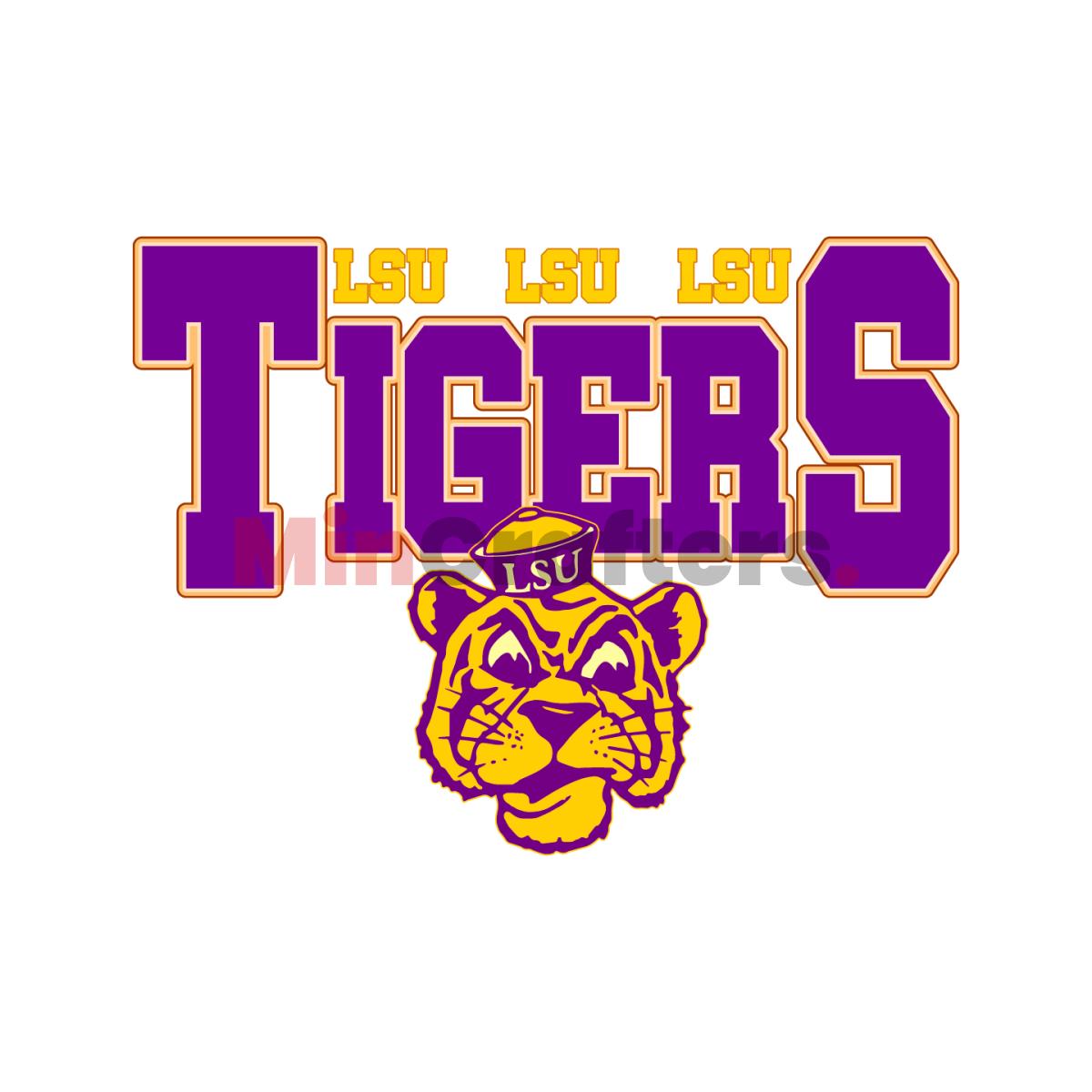 Vintage LSU Tigers Louisiana University SVG Digital Cricut F | Inspire ...