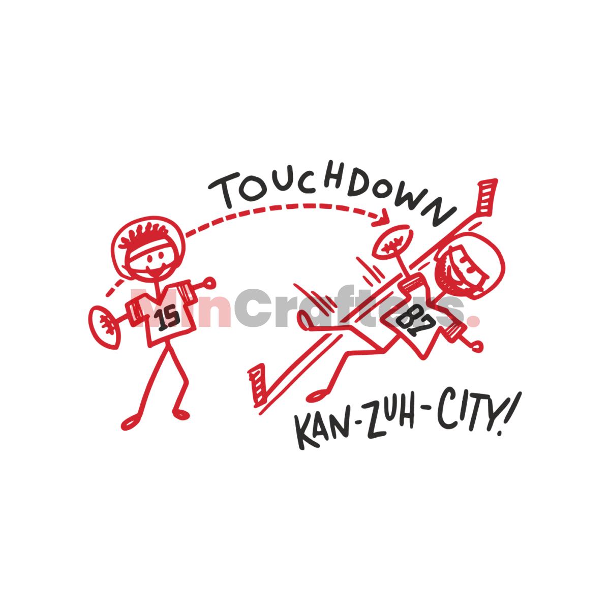 Touchdown Kan Zuh City Football SVG | Inspire Uplift