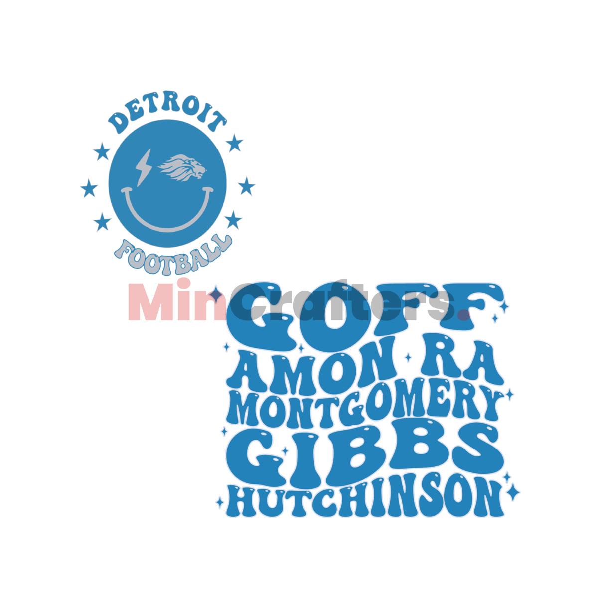 Goff Amon Ra Montgomery Gibbs Hutchinson SVG - Inspire Uplift