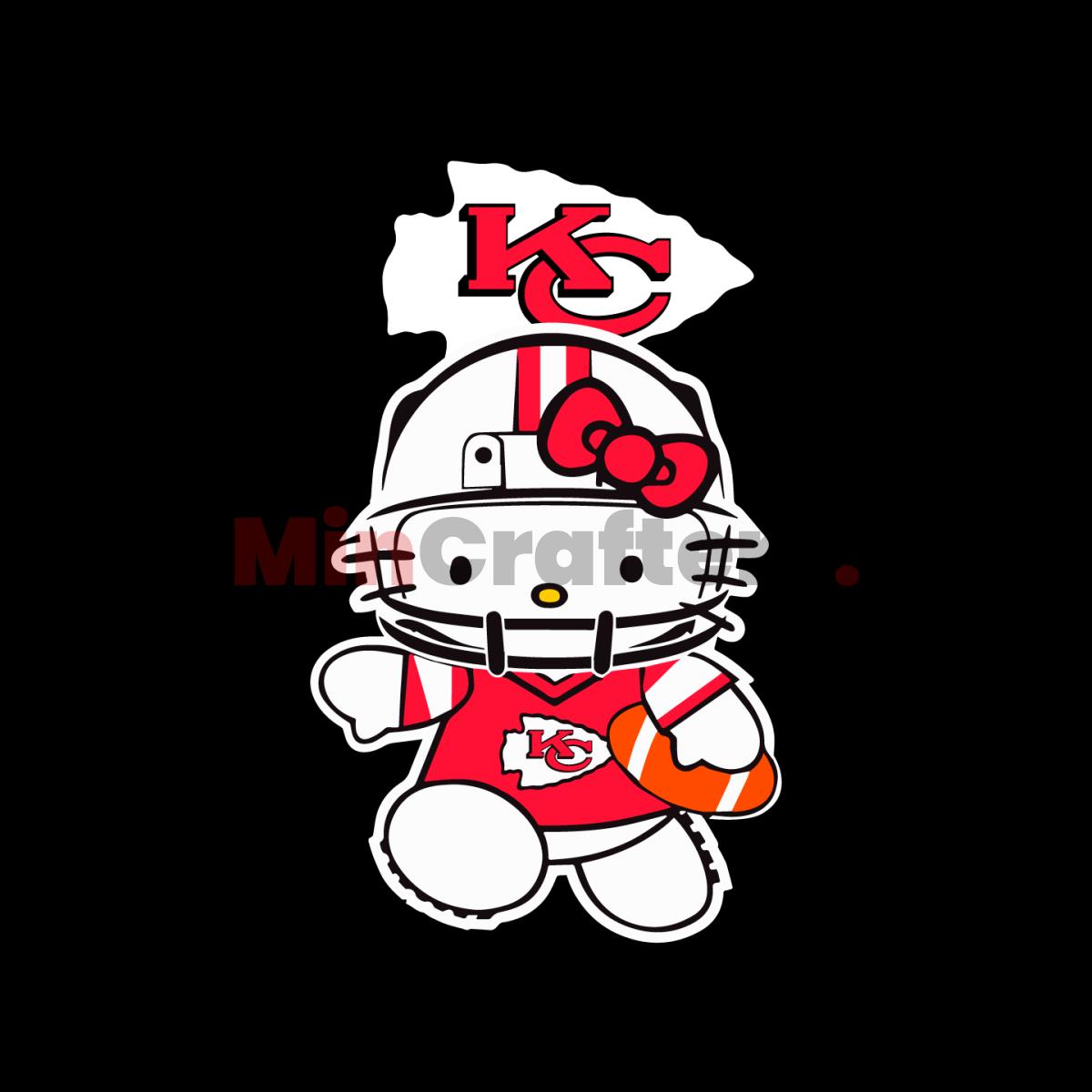 Hello Kitty Kansas City Chiefs Football SVG | Inspire Uplift