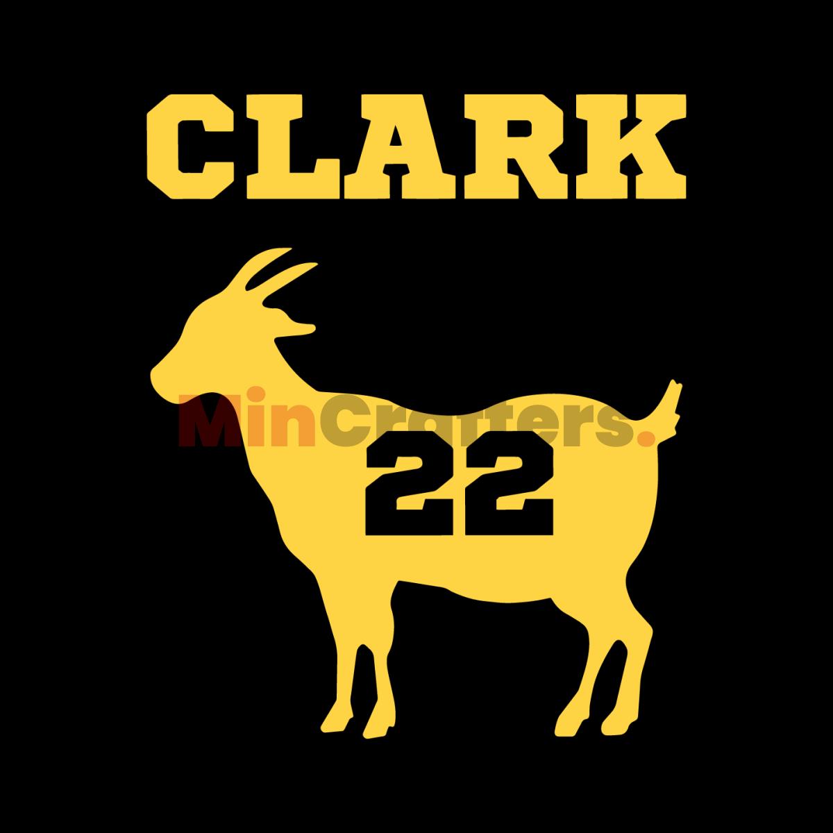 Caitlin Clark Iowa Hawkeyes GOAT SVG | Inspire Uplift