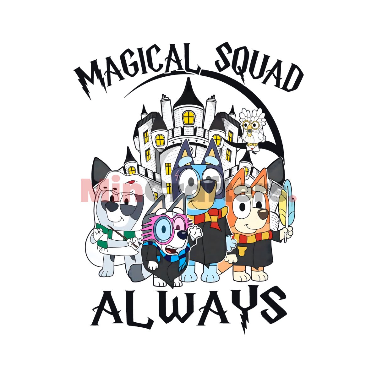 Bluey Potter Wizard Magical Squad PNG - Inspire Uplift