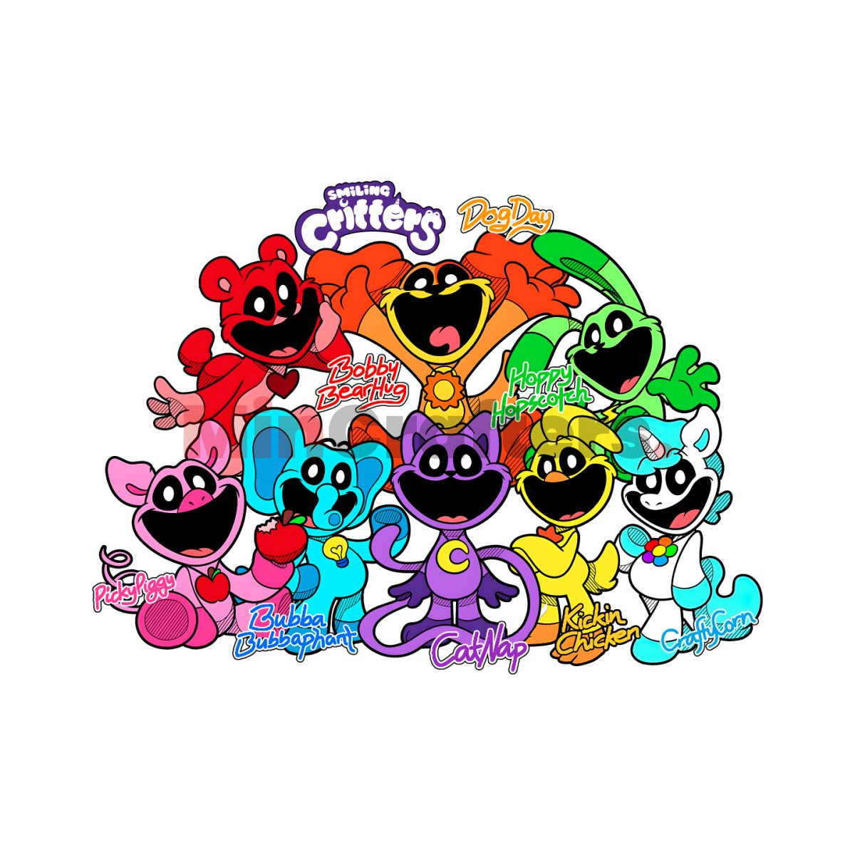 Poppy Playtime Chapter 3 Smiling Critters PNG | Inspire Uplift