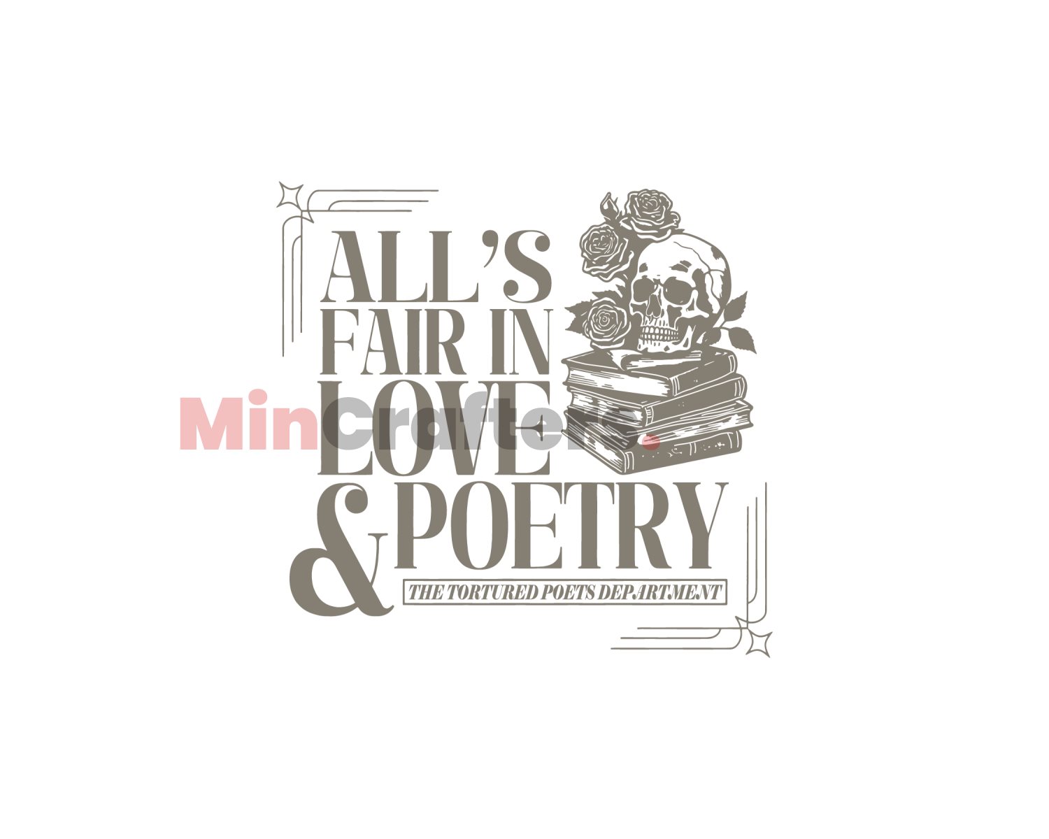 Alls Fair In Love And Poetry Tortured Poets Department SVG | Inspire Uplift