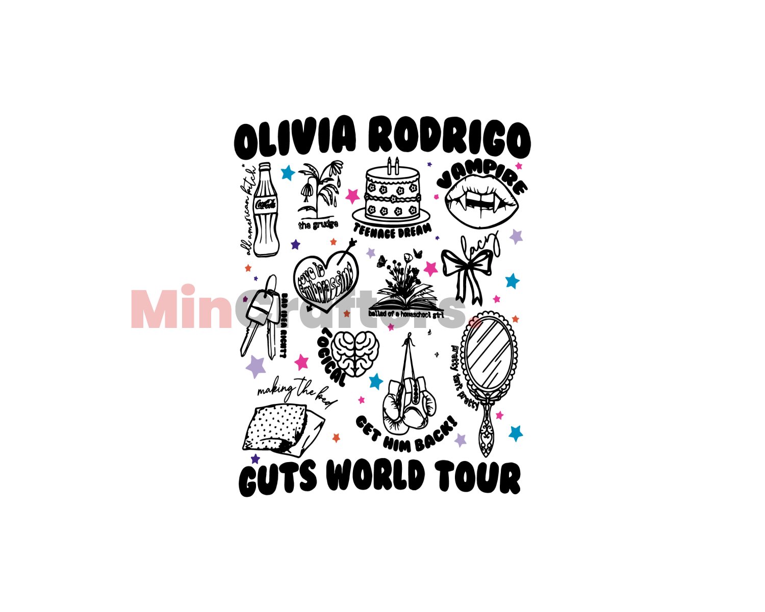 Olivia Rodrigo Guts World Tour Music Concert SVG - Inspire Uplift