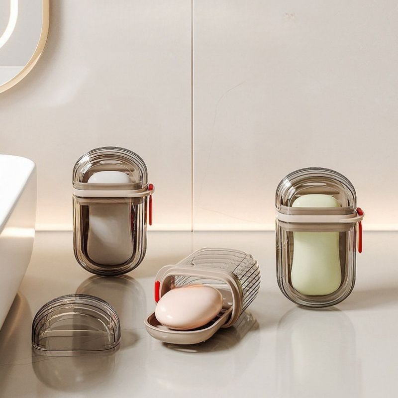 Travel Portable Soap Box with Lid Sealed, Drainable Soap | Inspire Uplift