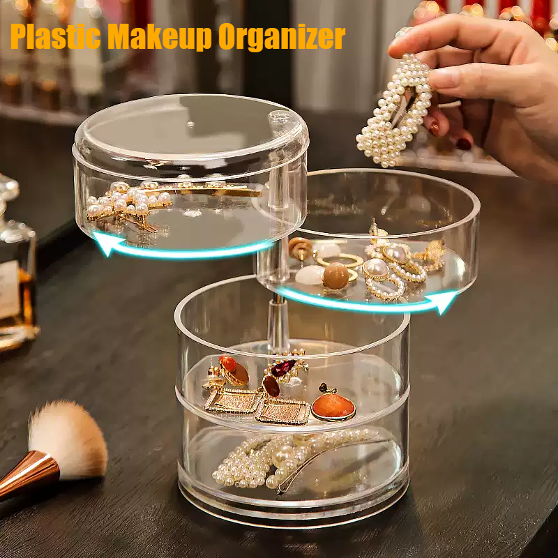 Rotating Jewelry Storage Box for Bracelets and Earrings | Inspire Uplift