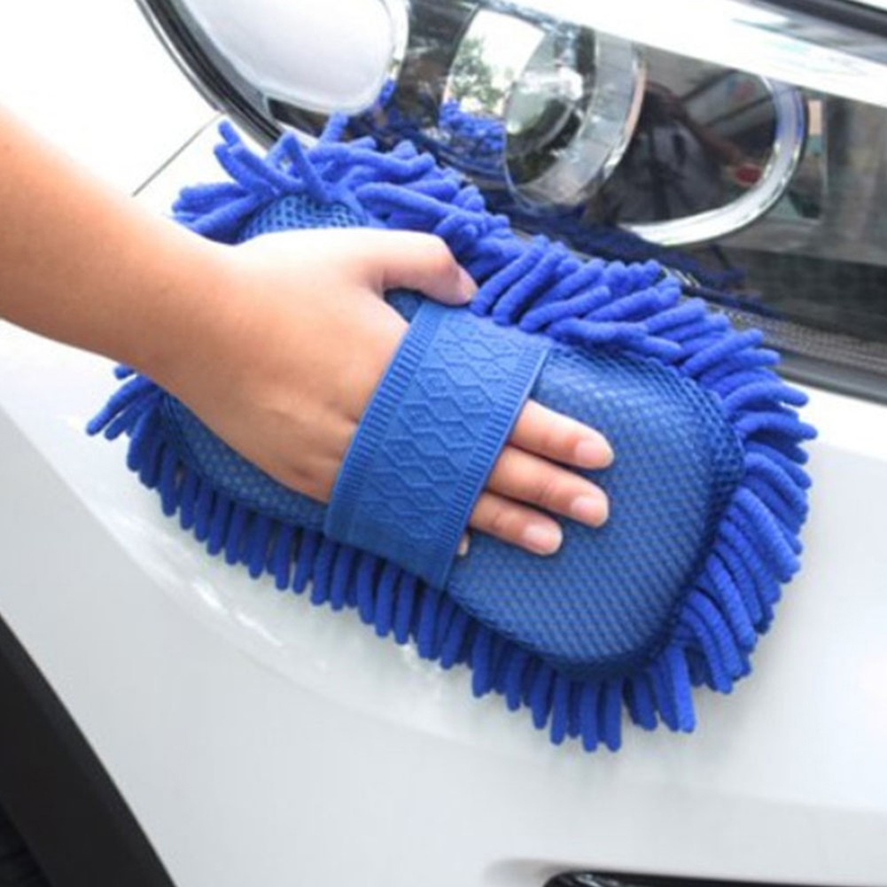Microfiber Chenille Car Wash Sponge, Gloves & Towel | Inspire Uplift