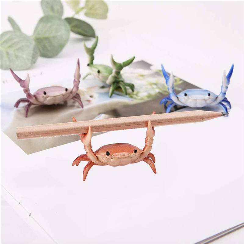 Creative Crab Pen Holder Cute Weightlifting Crabs Penholder | Inspire ...