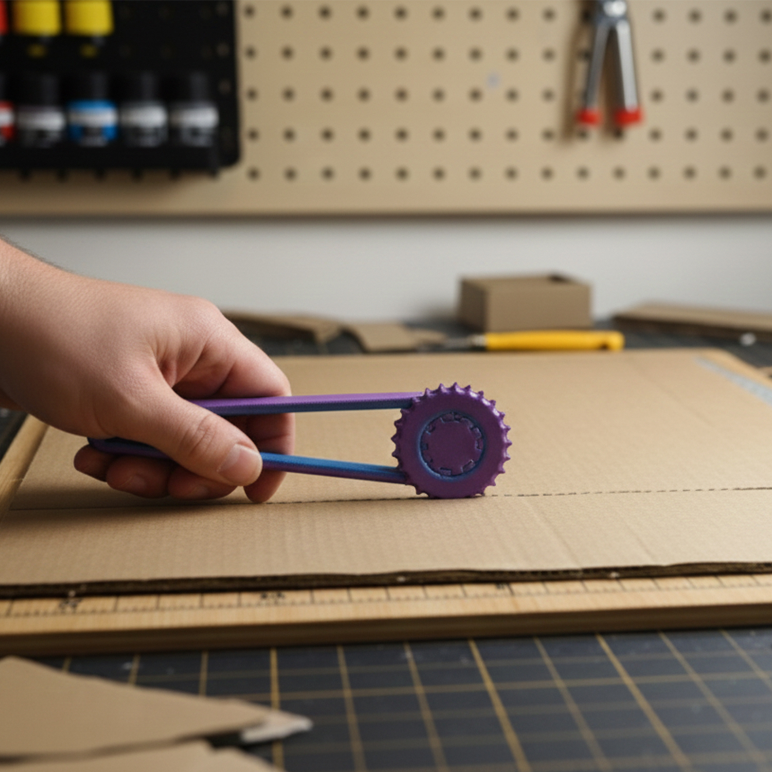 Cardboard Box Punch Tool for DIY Crafts and Packaging | Inspire Uplift
