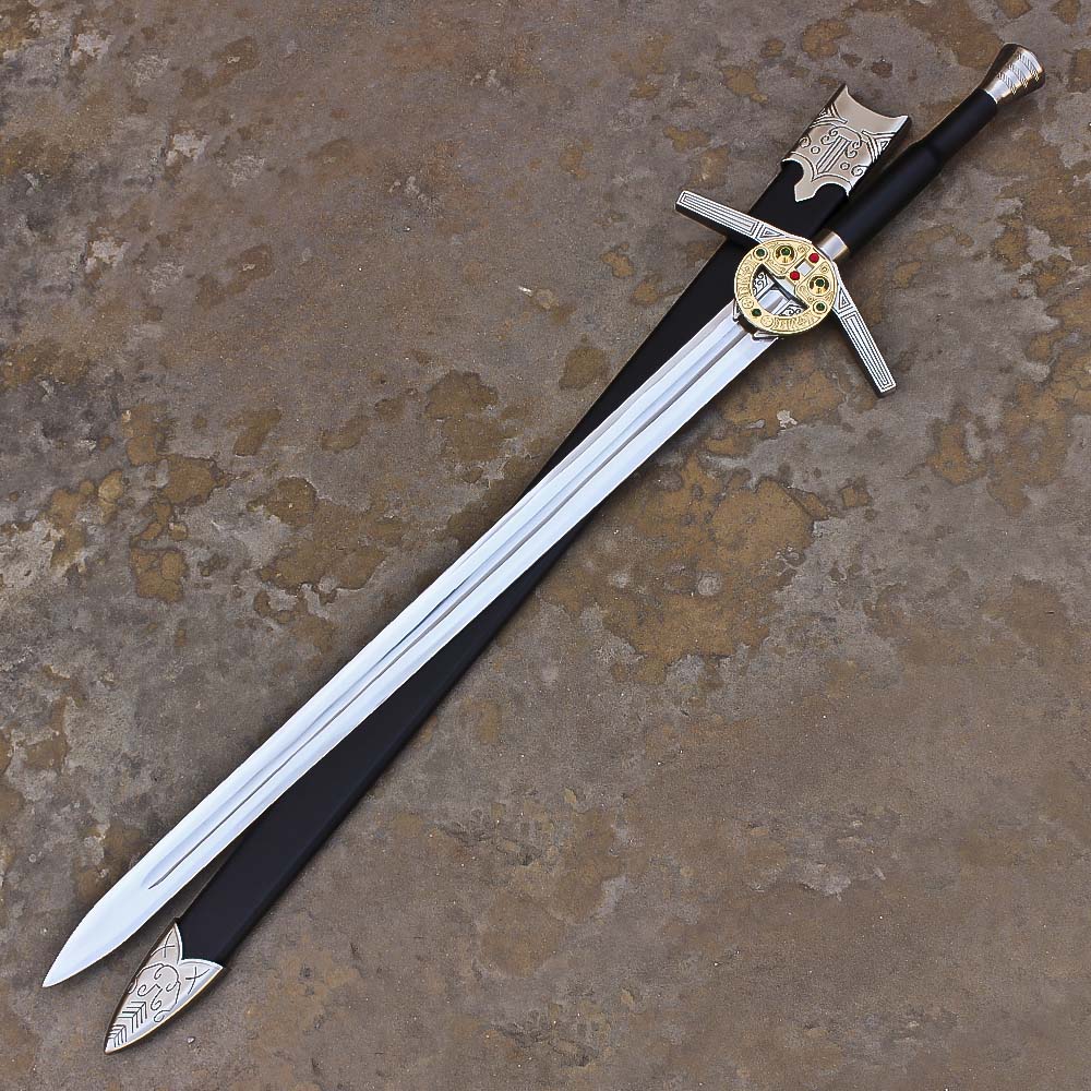 Netflix Witcher Steel Geralt Silver Sword Monster Slayer Rep | Inspire ...