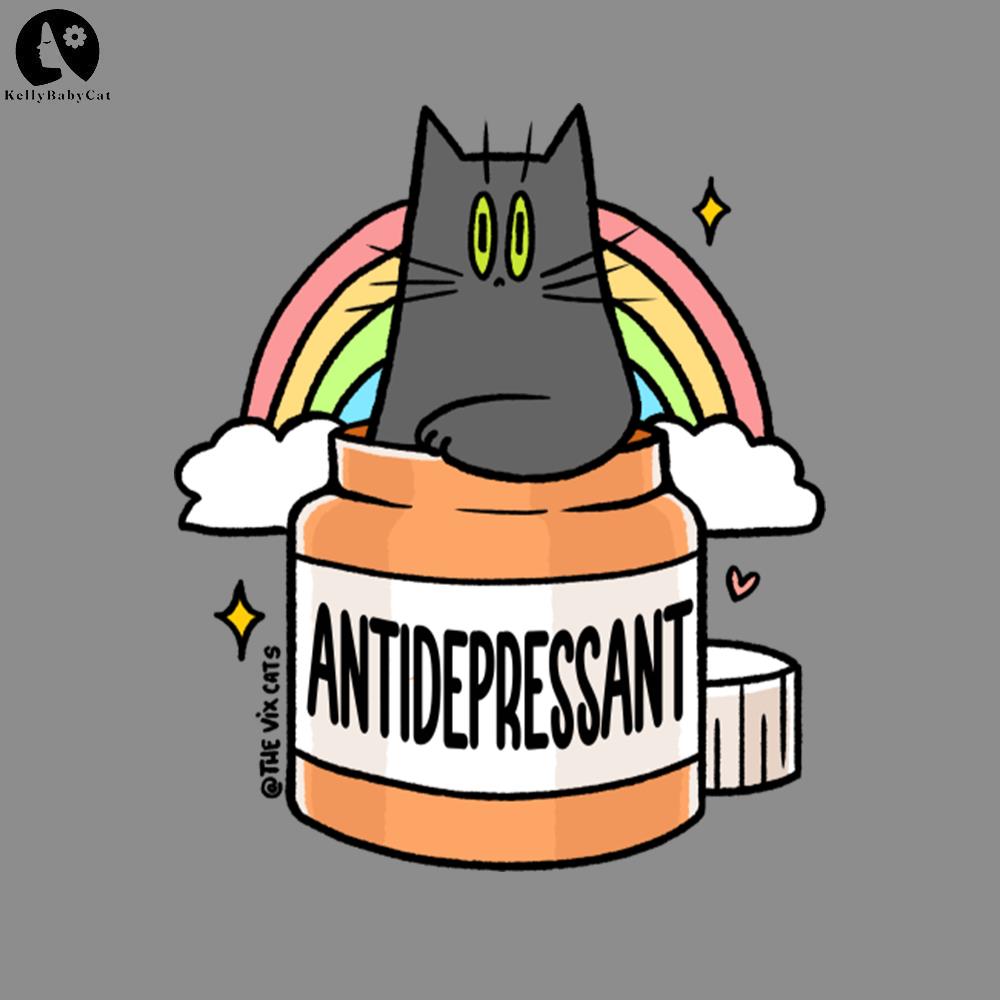 Antidepressant Cat Mental health PNG | Inspire Uplift