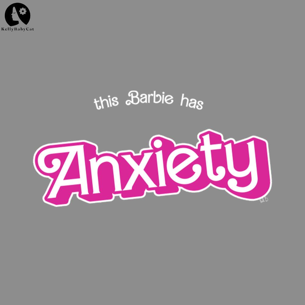 This Barbie has anxiety Mental health PNG | Inspire Uplift