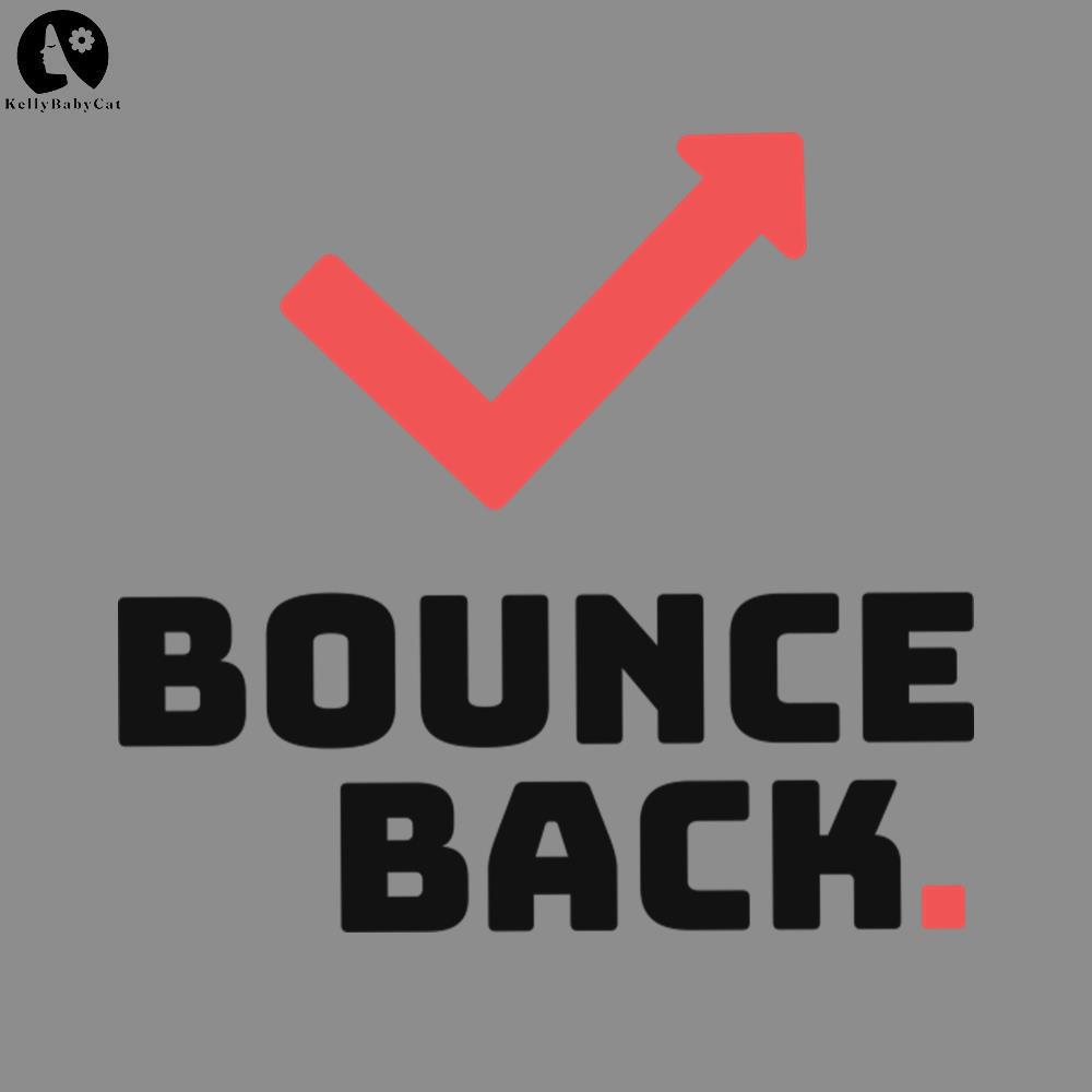 Bounce Back Black Version Mental health PNG | Inspire Uplift